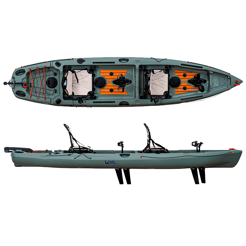 Galaxy Hawaii Flipper Tandem - Kayak a Pedali da Pesca Biposto - Galaxy ...